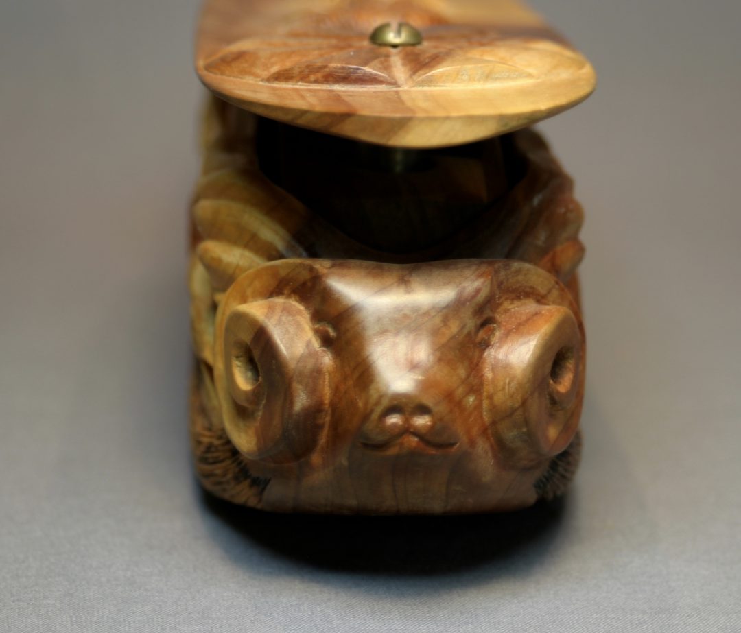 Freeman, Kent Carved Decorative Western Cedar Box Turkey Call - Lava ...