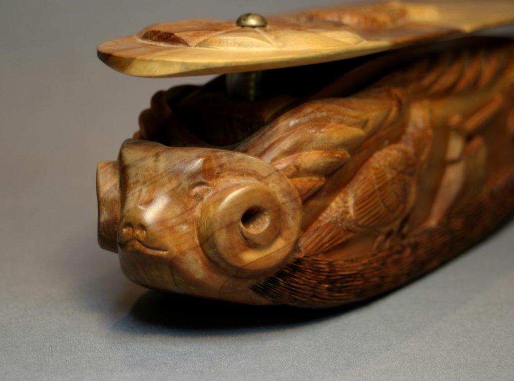 Freeman, Kent Carved Decorative Western Cedar Box Turkey Call - Lava ...