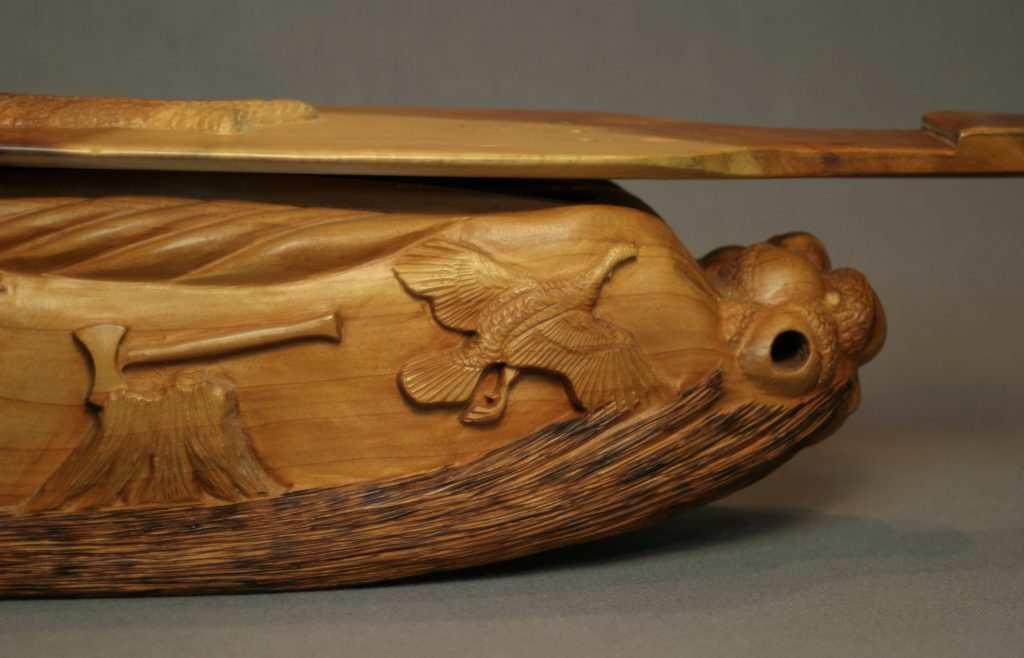 Freeman, Kent Carved Decorative Western Cedar Box Turkey Call - Lava ...