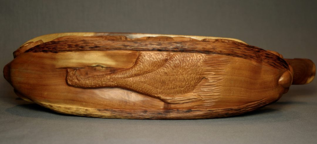 Freeman, Kent Carved Decorative Western Cedar Box Turkey Call - Lava ...