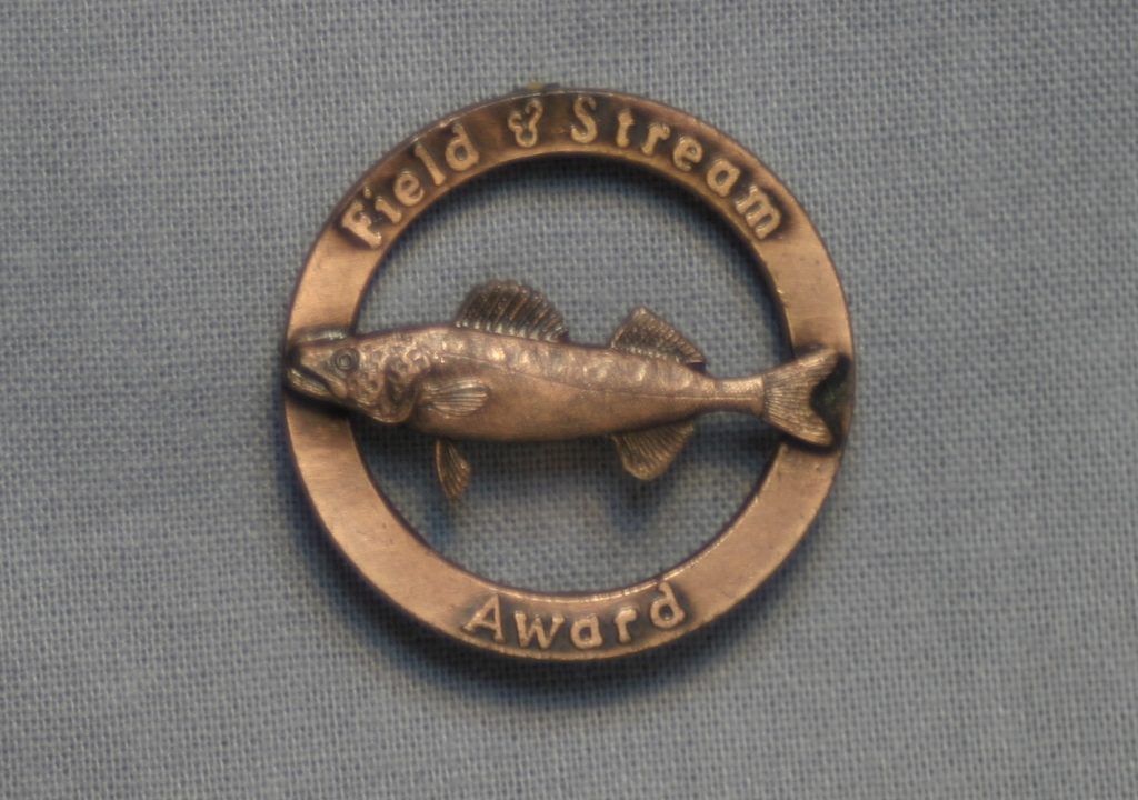 Field & Stream 9lb 8oz Walleye Award Pin - Lava Creek Trading Company