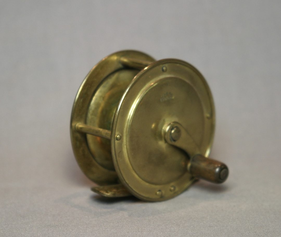 Small English Brass Wood Handle Fly Fishing Reel - Lava Creek Trading ...